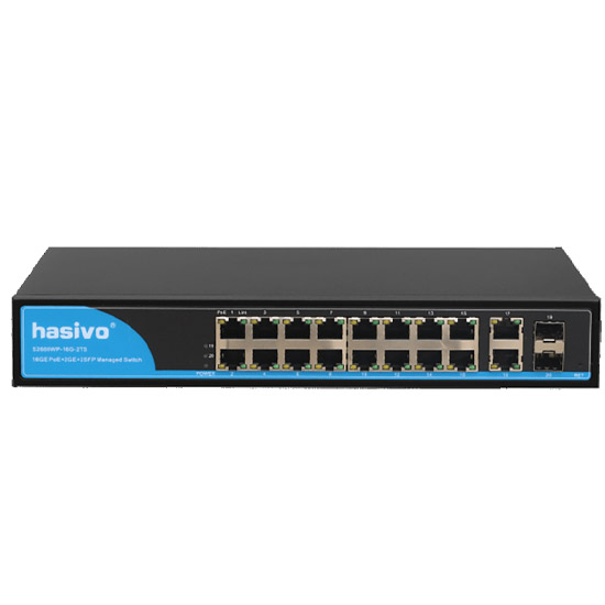 Bộ Switch Gigabit Hasivo S2600WP-16G-2TS chính hãng - Maitel